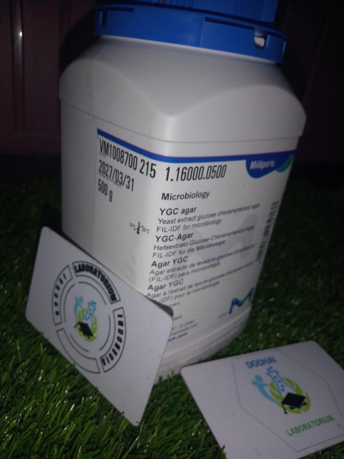 Jual YGC Agar / MERCK 1.16000.0500 / Yeast Extract-Glucose-Chloramph ...