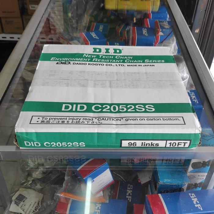 Jual RANTAI RS 2052 SS DID / ROLLER CHAIN CONVEYOR 2052 STAINLESS DID ...