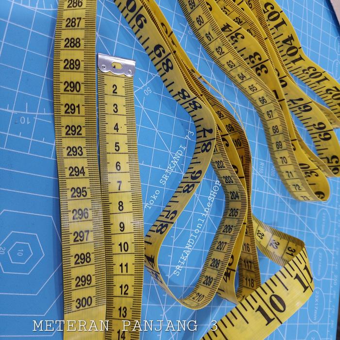 Jual Meteran Jahit Panjang 3 Meter Warna Kuning Original - Kota ...