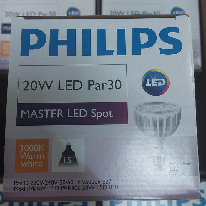 Jual Philips Master Par LED Spot Par30 20W 220-240V - 3000K - Jakarta ...