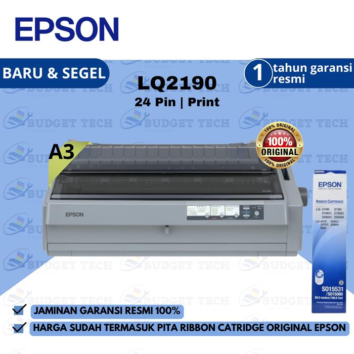 Jual Epson LQ 2190 Printer [DOT MATRIX - UKURAN KERTAS A3, FOLIO, A4 ...