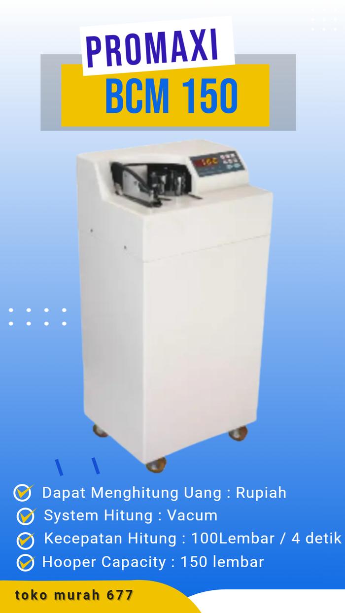 Jual promaxi bcm 150 - Mesin Hitung Uang Vacum / Money Counter Bcm 150 ...
