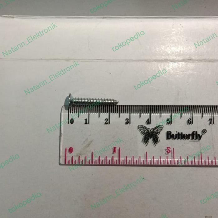 Jual 3056 baut screw tajam flat head kepala rata 2.5cm 2,5cm 2,5 cm 25mm m3 - Jakarta Barat ...