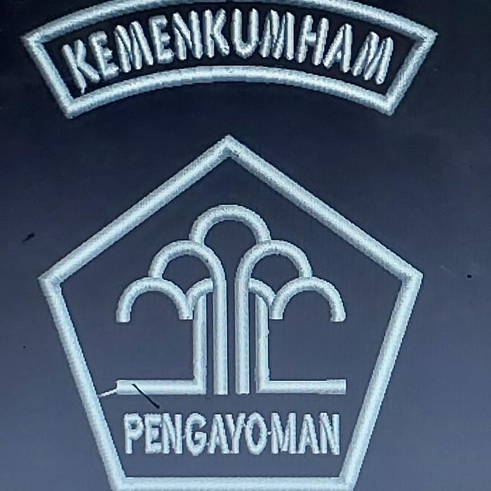 Jual logo bordir kemenkumham +lokasi bordir timbul 3D - Jakarta Utara ...
