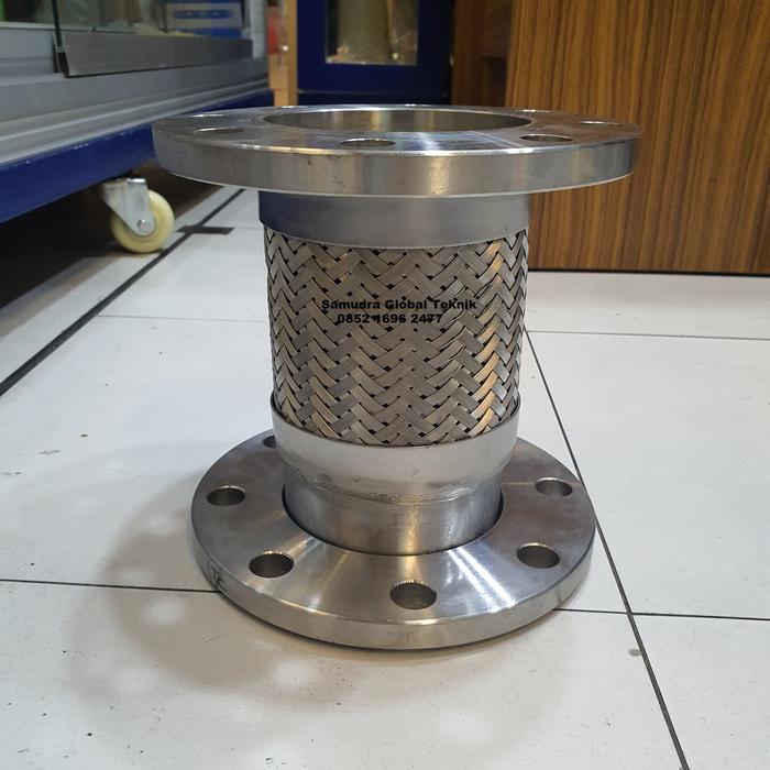 Jual Flexible Hose Flange SS304 jis 10k 1" inch Panjang 30Cm - Jakarta ...