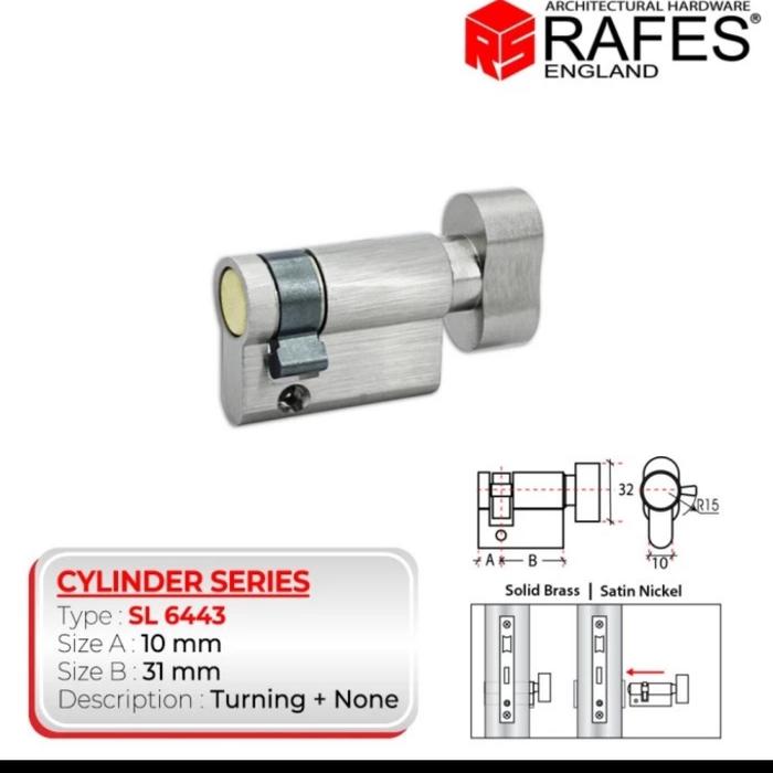 Jual CYLINDER HALF RAFES SL-6443 -31mm SETENGAH SILINDER KUNCI PINTU ...