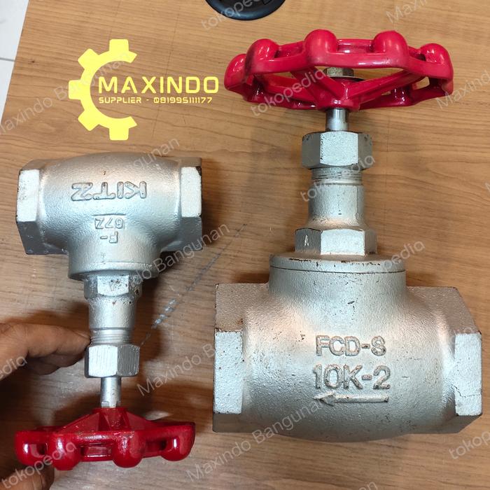 Jual Globe Valve 3/4" Inch Drat KITZ FCD-S Steam 10K - Jakarta Barat - Maxindo Bangunan | Tokopedia