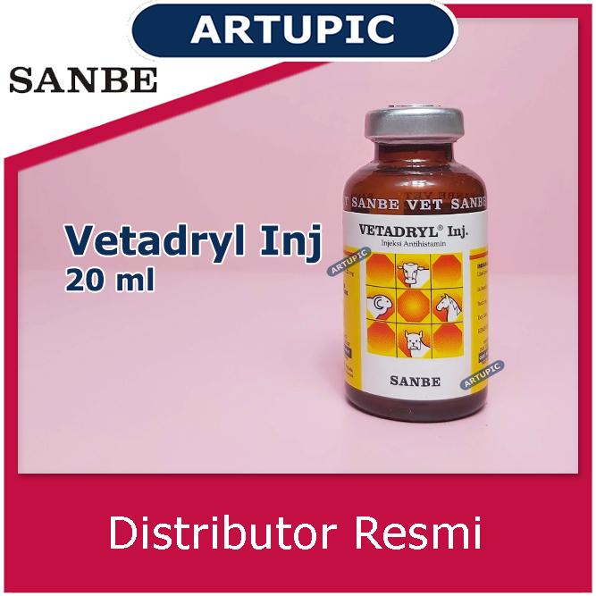 Jual Vetadryl Inj 20 ml Antihistamin Obat Alergi Hewan Ternak Gatal ...