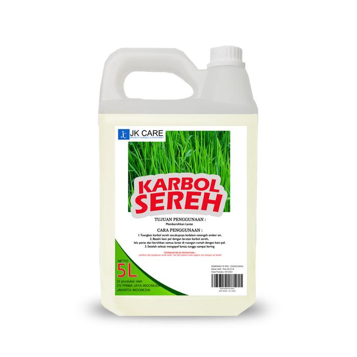 Promo KARBOL SEREH 5 LITER ANTIBAKTERI PREMIUM (KHUSUS GRAB DAN GOSEND ...