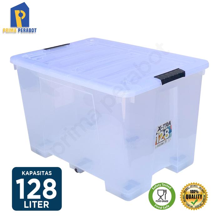 Jual Storage Box Multifungsi Box Container 128 L Transparan - Kota ...