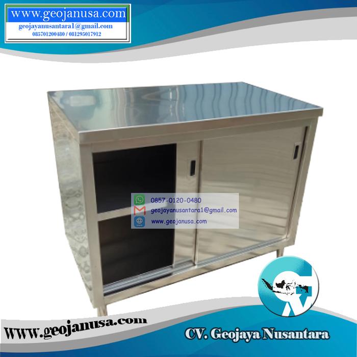 Jual Meja cabinet sliding door stainless uk 100cm - Kab. Bogor ...