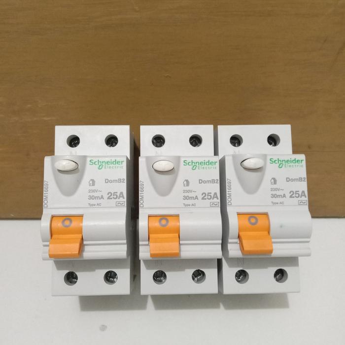 Jual schneider ELCB/RCCB DOMAE 2P 25A 30mA DOM16697 - Kota Bandung ...