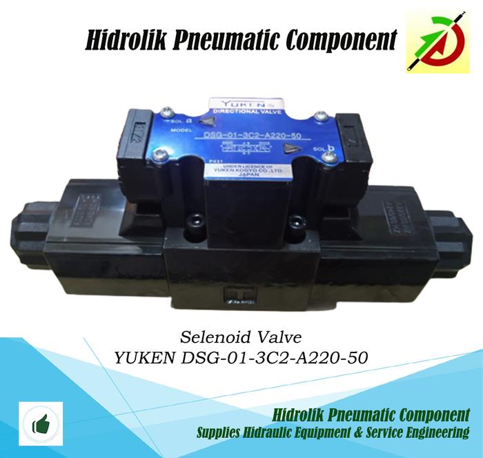 Jual SOLENOID VALVE YUKEN DSG 01 3C2 A220 50 / YUKEN / DSG - Jakarta Barat - hidrolik pneumatic ...