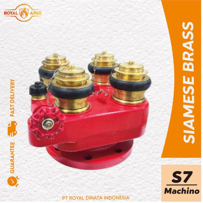 Jual Siamese Brass Four Way / Kuningan / Machino / 4 Way Connection ...