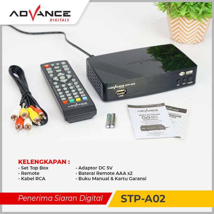 Jual Set Top Box Stb Advance Original Garansi Resmi - Stb+rca+hdmi Di ...