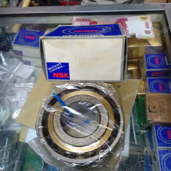Jual ANGULAR CONTACT BALL BEARING 7308 BDB NSK ORIGINAL KUNINGAN ISI 2 ...