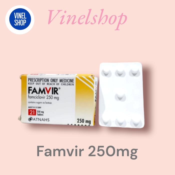 Jual Famvir famciclovir 250mg Antivirus Feline Herpes/FHV - 1Box ...