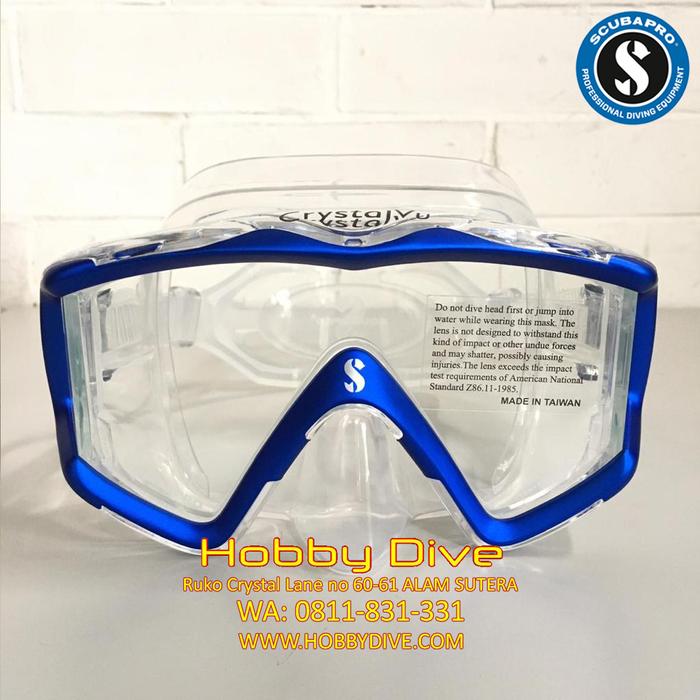 Jual Scubapro Mask Crystal Vu Clear Blue - Scuba Diving Alat Selam ...