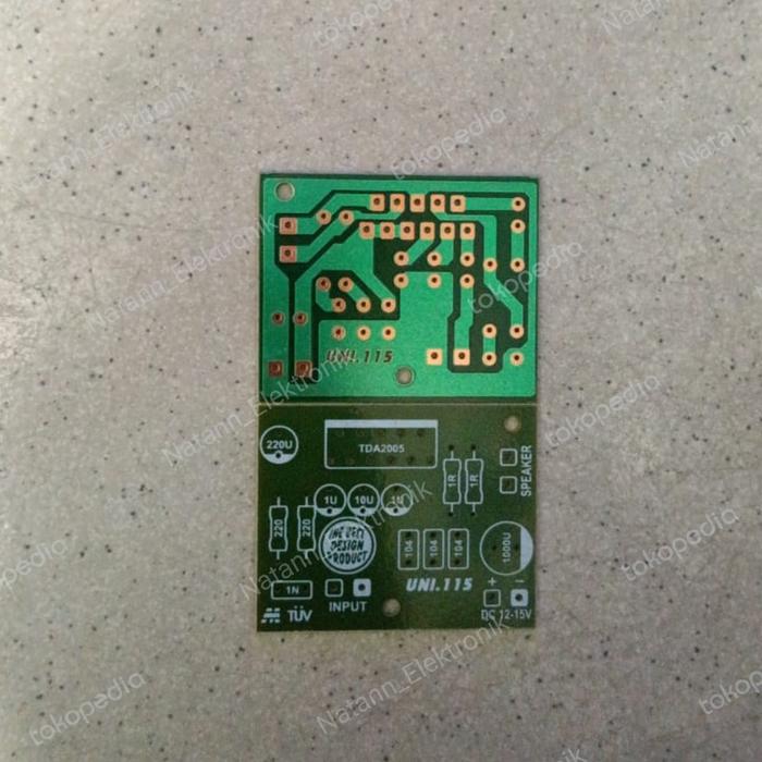 Jual 3211 papan jalur sirkuit pcb rangkaian mini 12v amplifier tda2005 ...