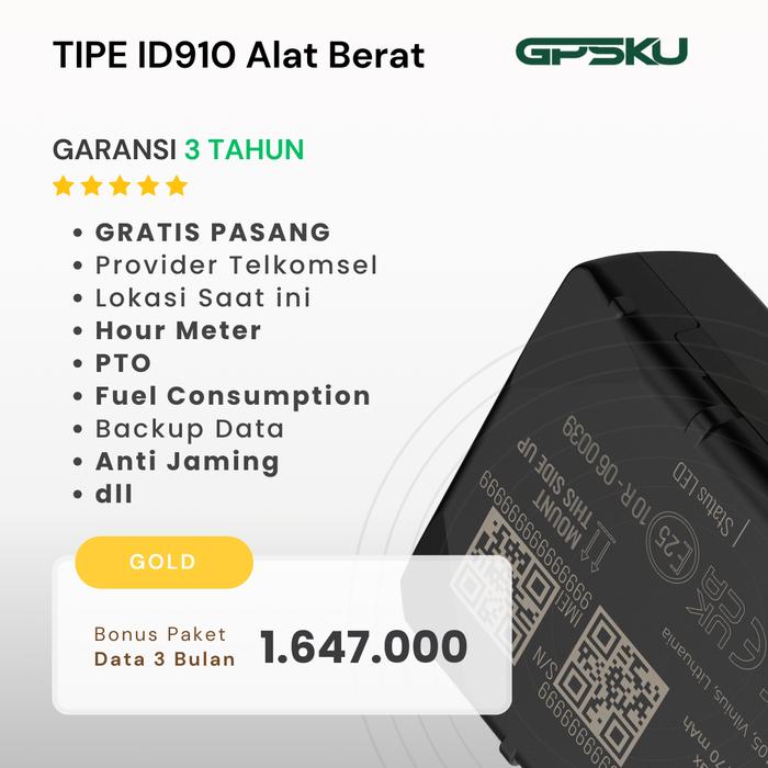 Jual GPS Alat Berat Tracker Hour Meter PTO Free Pasang Paket data 6 ...