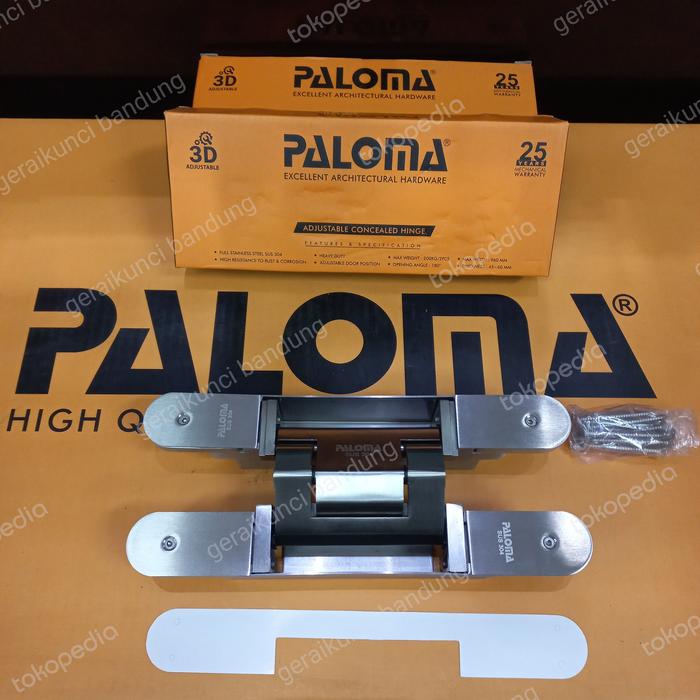 Jual Invisible hinge paloma engsel tanam pintu IHP 331 concealed P200 ...