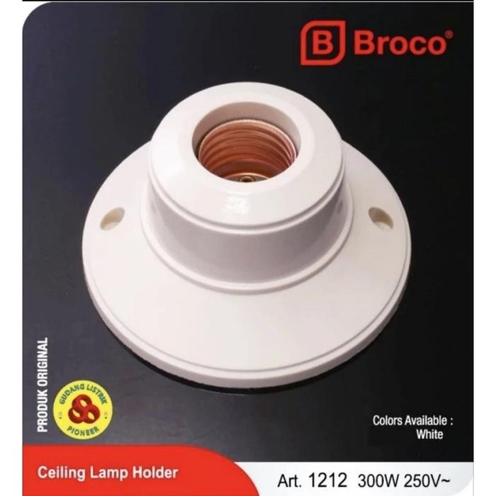 Jual Broco Fitting Plafon Bulat 1212 BROCO putih - Kota Tangerang ...