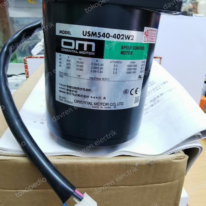 Jual oriental motor speed control motor USM540-402W2 - Jakarta Barat ...