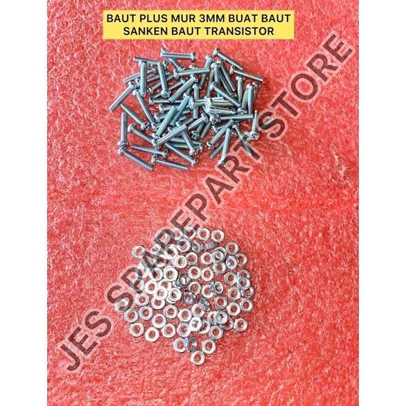 Jual Baut Plus Mur 3Mm Buat Baut Sanken Baut Transistor - Jakarta Utara ...