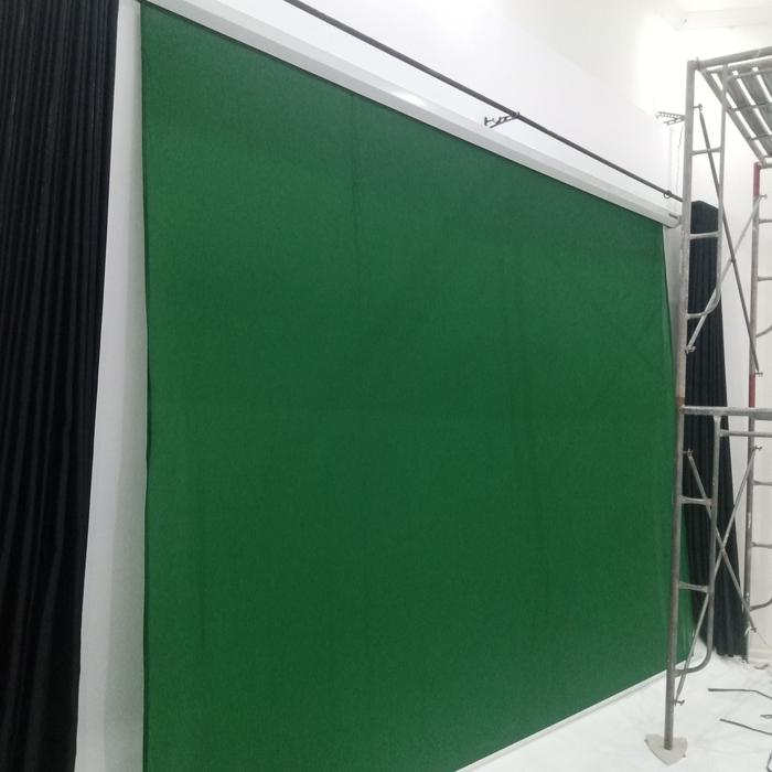 Jual layar motorized green screen panjang 200cm X lebar 178cm elektrik ...