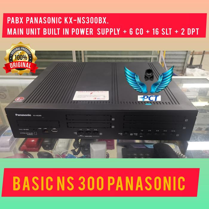 Jual PABX PANASONIC KX-NS300BX. Main Unit Built In Power Basic 6 16ext ...