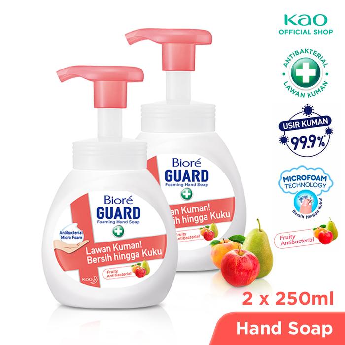 Promo Biore Guard Foam Fruity 250ml Botol Twinpack - Sabun Cuci Tangan ...
