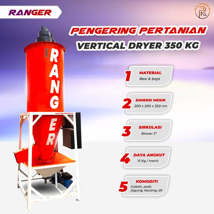 Jual Oven Padi Gabah dan Jagung Vertical Dryer Kap. 350 kg Tipe Gas ...