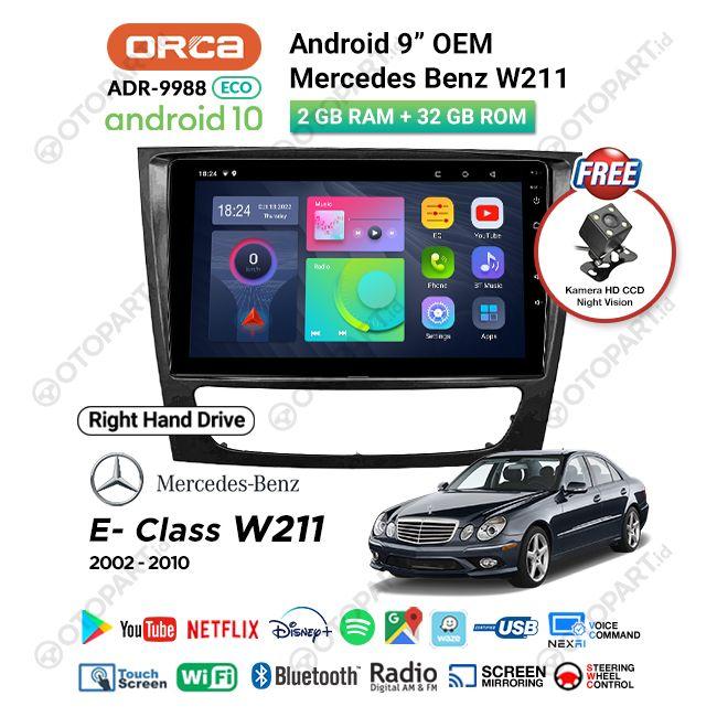 Jual Head Unit Android 9" inch MERCEDES BENZ E-Class (2002-2010) W211 ...