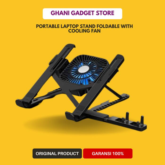 Jual Stand Dudukan Laptop lipat Foldable + Cooling Fan Kipas Pendingin ...