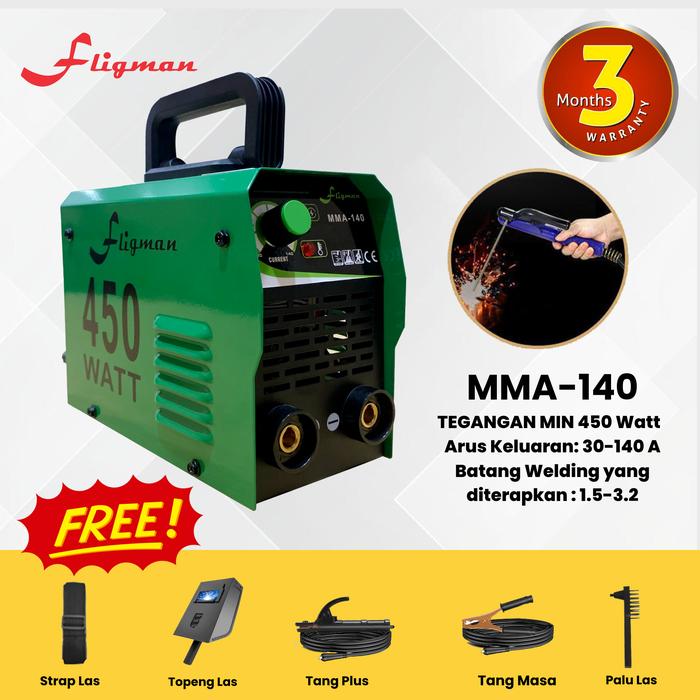 Jual Mesin Las Listrik Inverter Welding Machine MMA140S Fligman Las Mini - Jakarta Utara - King ...