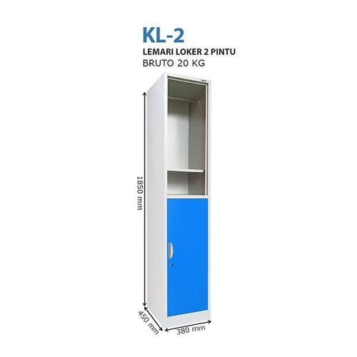 Jual Lemari Penyimpanan - Locker Besi 2 Pintu Kozure KL-2 - Jakarta ...