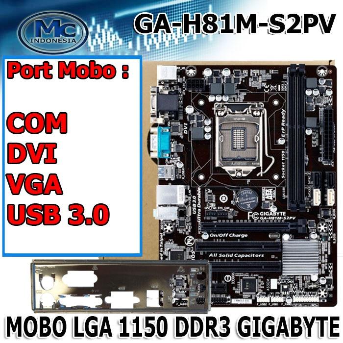 Promo MOBO Motherboard Mainboard Intel LGA 1150 On board H81 GIGABYTE ...