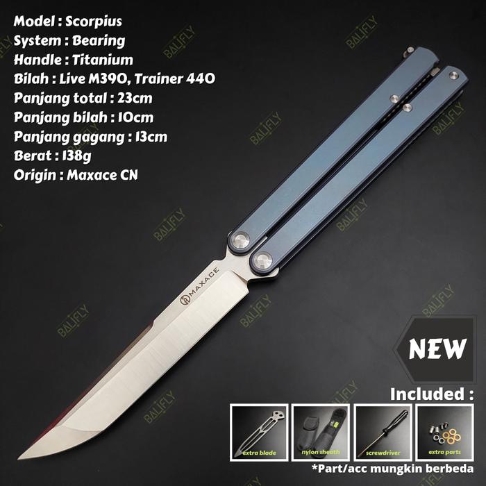 Jual Balisong Butterfly Knife Maxace Scorpius - Kab. Banyumas - BALIFLY ...