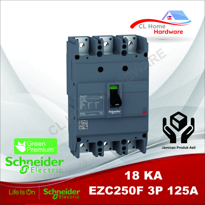Jual MCCB 3P 125A Schneider Easypact EZC250F 3125 3phase 125ampere Original - Jakarta Barat - CL ...