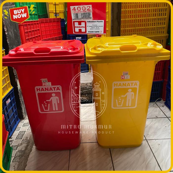 Jual TEMPAT SAMPAH PLASTIK RODA 100 - 120 LITER HANATA 4002-4003 ...