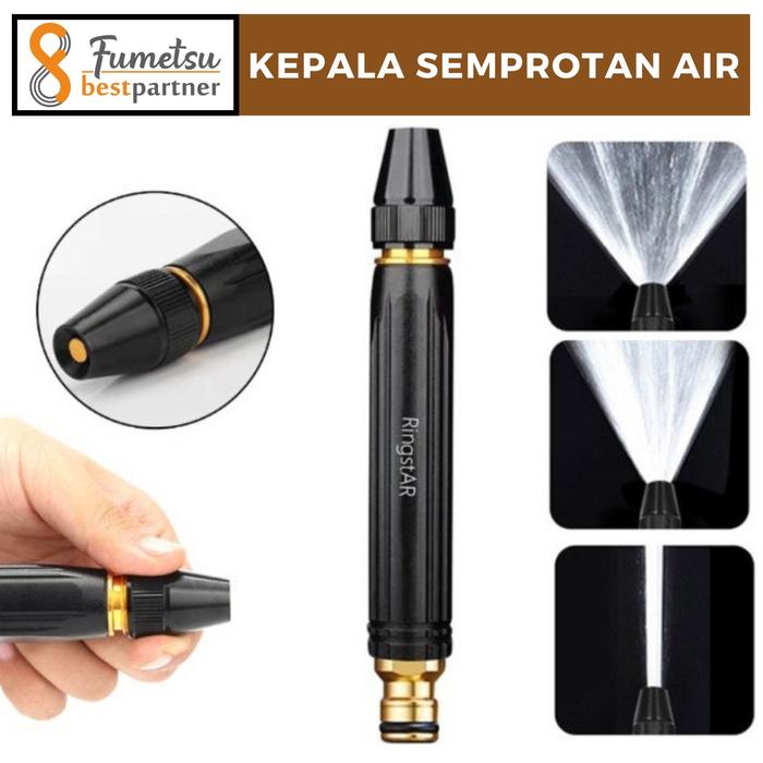 Jual Kepala Semprotan Air Cuci Motor Mobil Kuningan Spray nozzle Jet ...