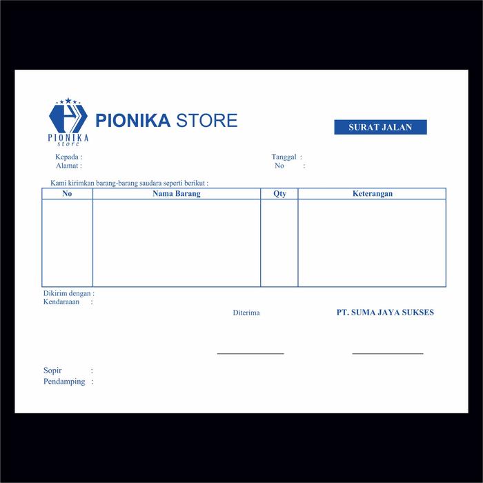 Promo cetak nota 1/2 FOLIO/A5 1 rim custom - SATU WARNA (BW), NOMORATOR ...