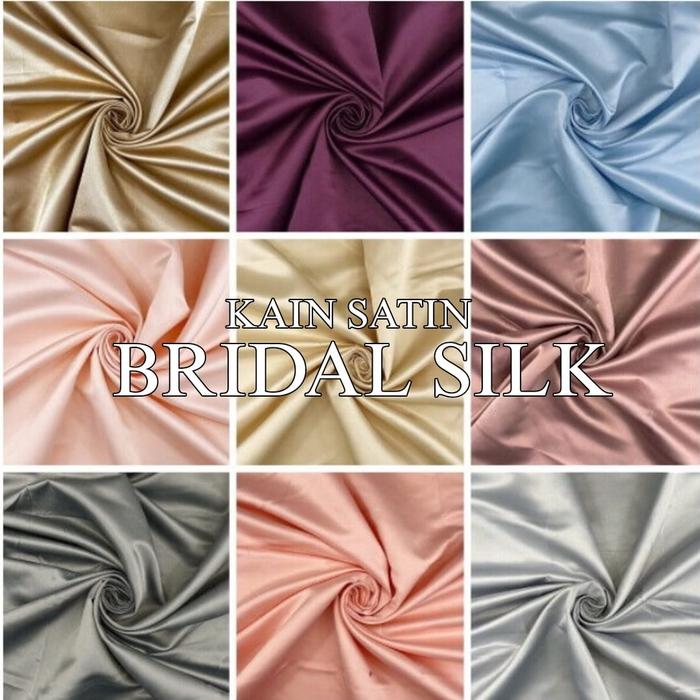 Jual Kain Satin Bridal Duchess Premium Tebal Bahan Saten Dutches ...