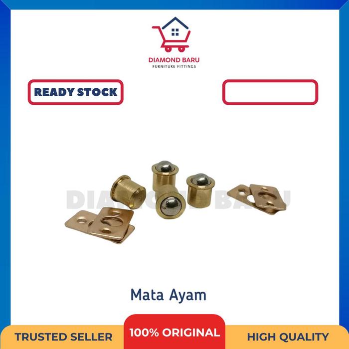 Jual Mata Ayam Pelor Tanam Pintu Kuningan Ball Catches Kabinet - Kota ...