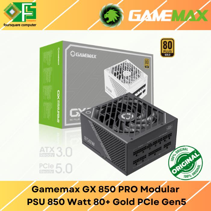 Jual PSU Gamemax GX-850 PRO Full Modular 850 Watt 80 Plus Gold PCIe Gen ...