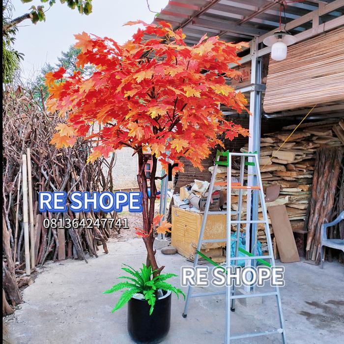 Promo pohon maple tinggi 2,3mtr - pohon hias artificial-pohon besar ...
