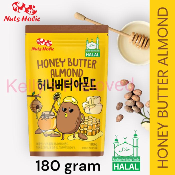 Promo NUTS HOLIC HONEY BUTTER ALMOND 180 GR | KACANG ALMOND LAPIS MADU ...
