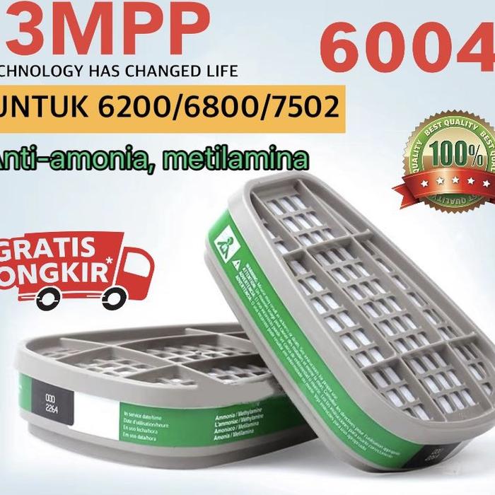 Jual 3M 6004 Cartridge Ammonia Methylamine Respirator For 6200 - 6004 ...