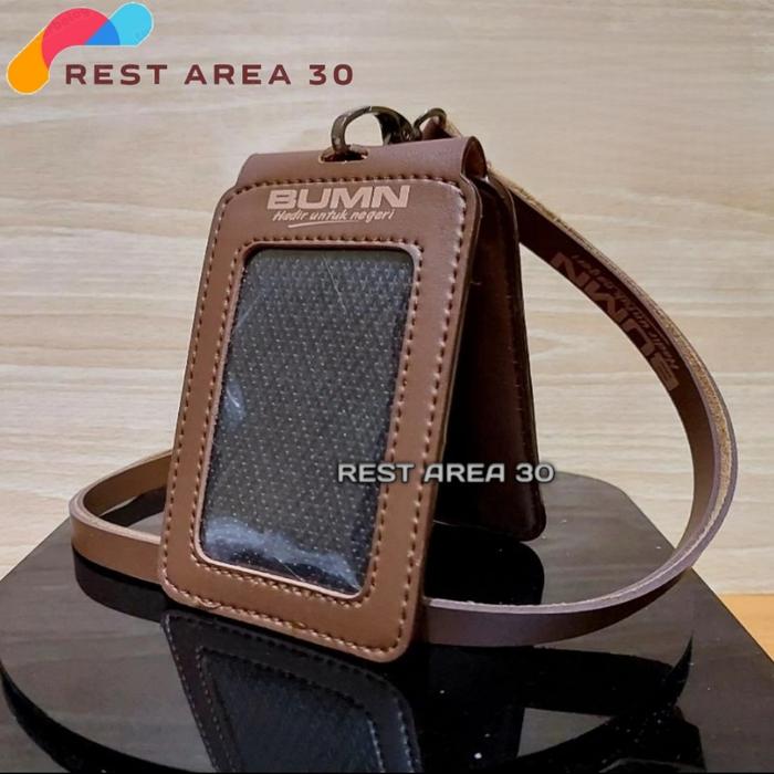 Jual ID Card Holder Tali Lanyard Name Tag Logo BUMN Model Lipat ...