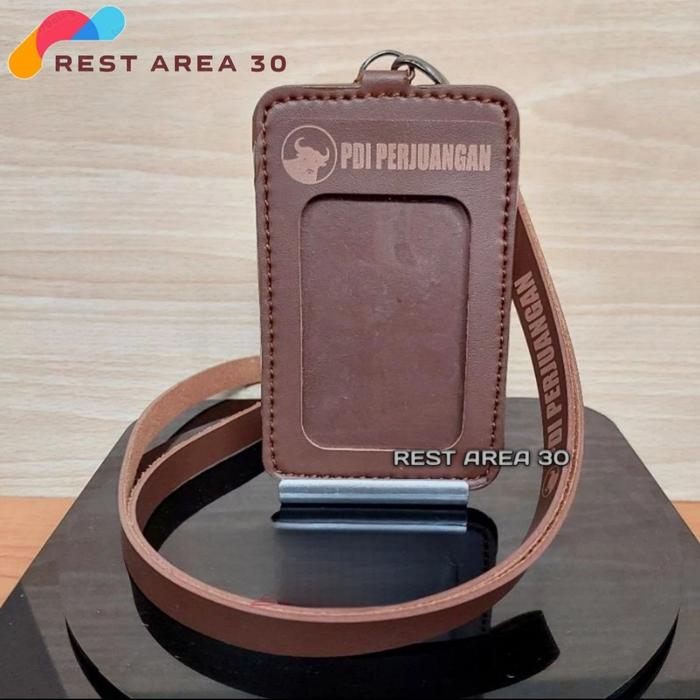 Jual ID Card Holder Tali Lanyard Name Tag Logo PDI PERJUANGAN - Jakarta ...